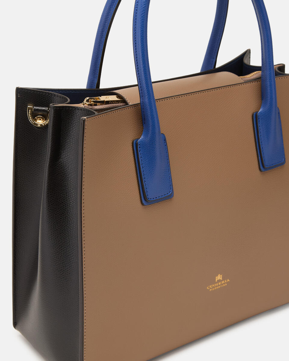 Tote Bag Desertnerobluette | Tote Bag | Cuoieria Fiorentina Europe