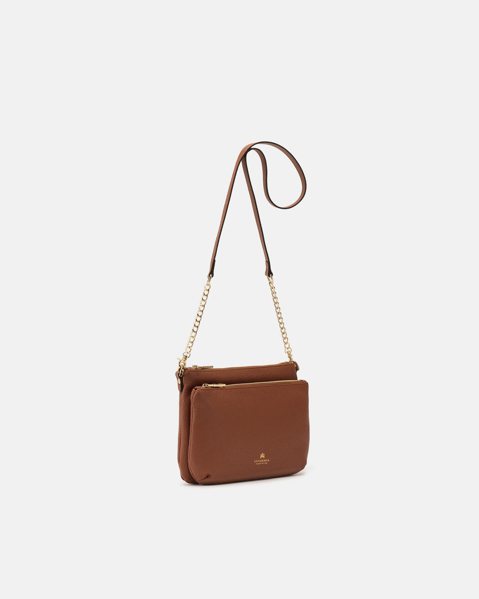 Double Pouch Caramel | Women's Bags Made In Italy | Cuoieria Fiorentina ...