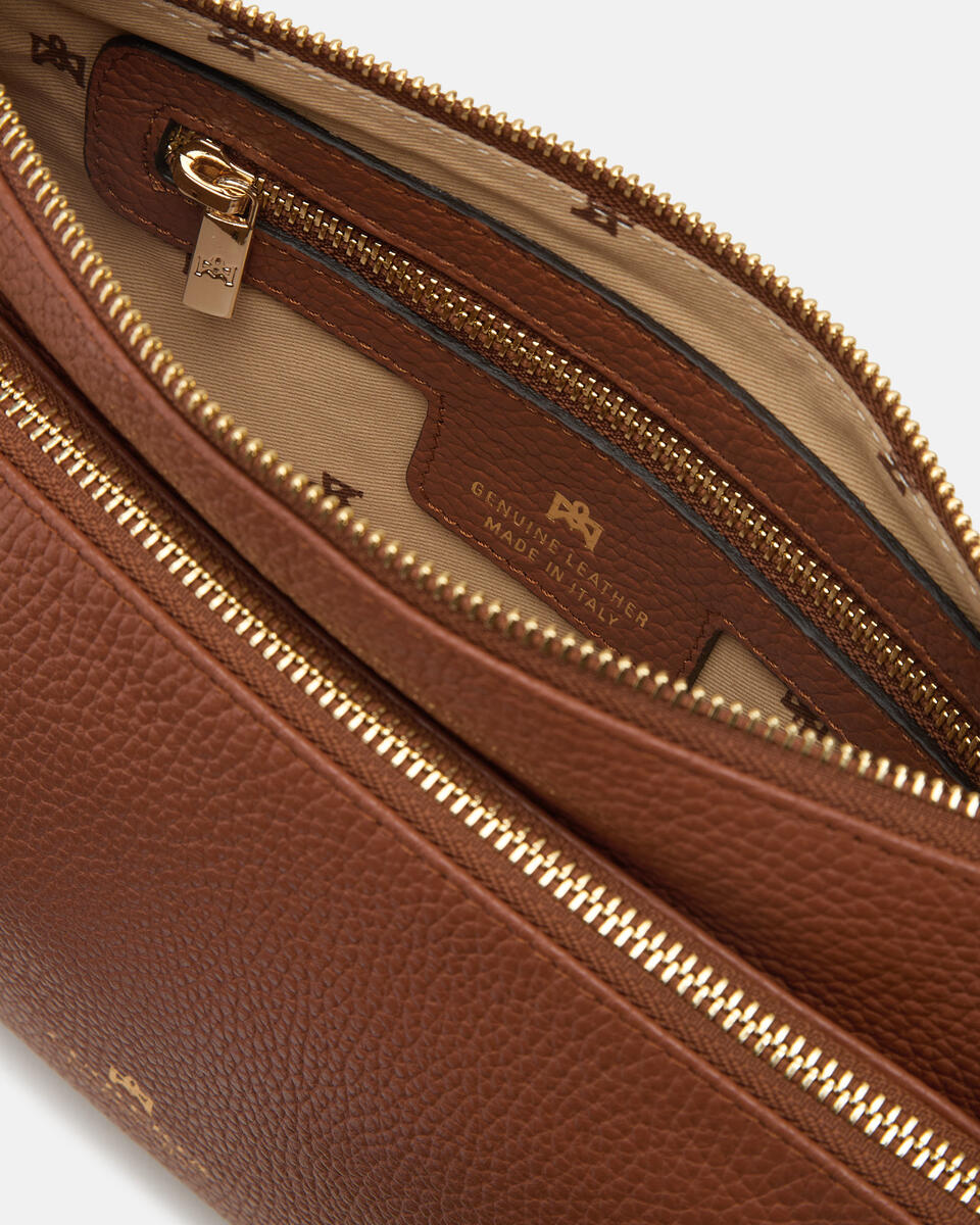 Double Pouch Caramel | Women's Bags Made In Italy | Cuoieria Fiorentina ...