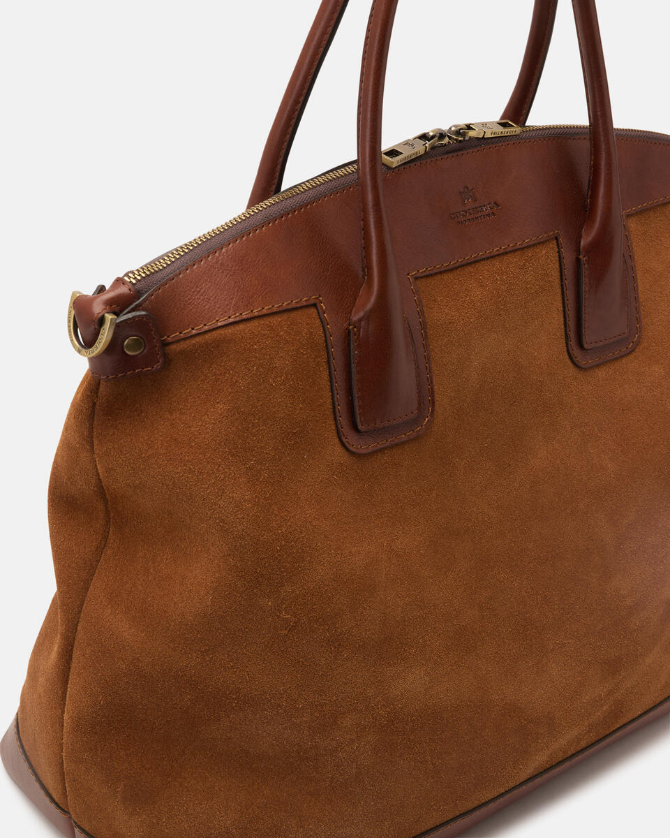 Greg Tote Bag Marrone | Borse Donna | Cuoieria Fiorentina